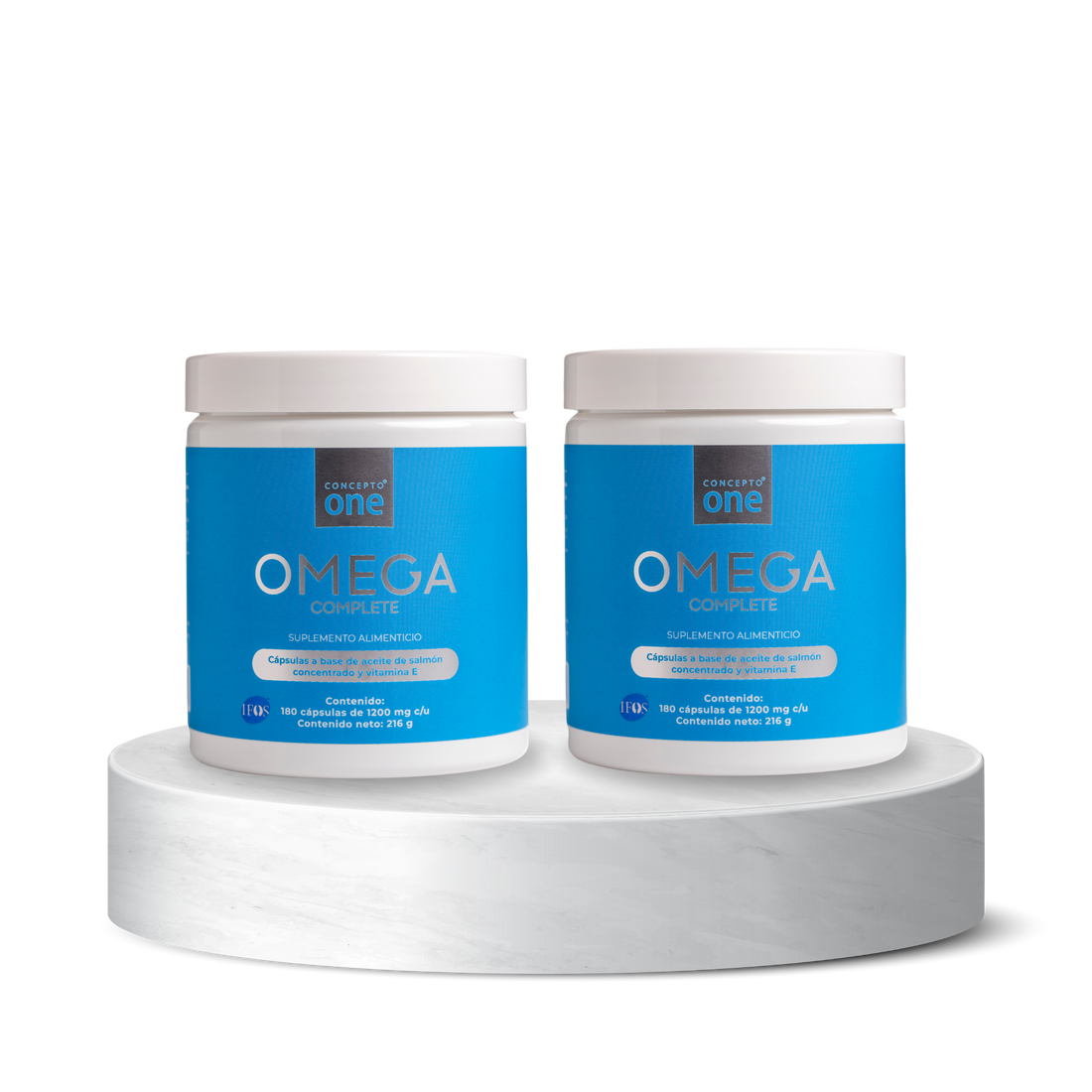 🧬 Omega Complete ×2 | Doble suplemento con Omega 3 IFOS - Concepto One