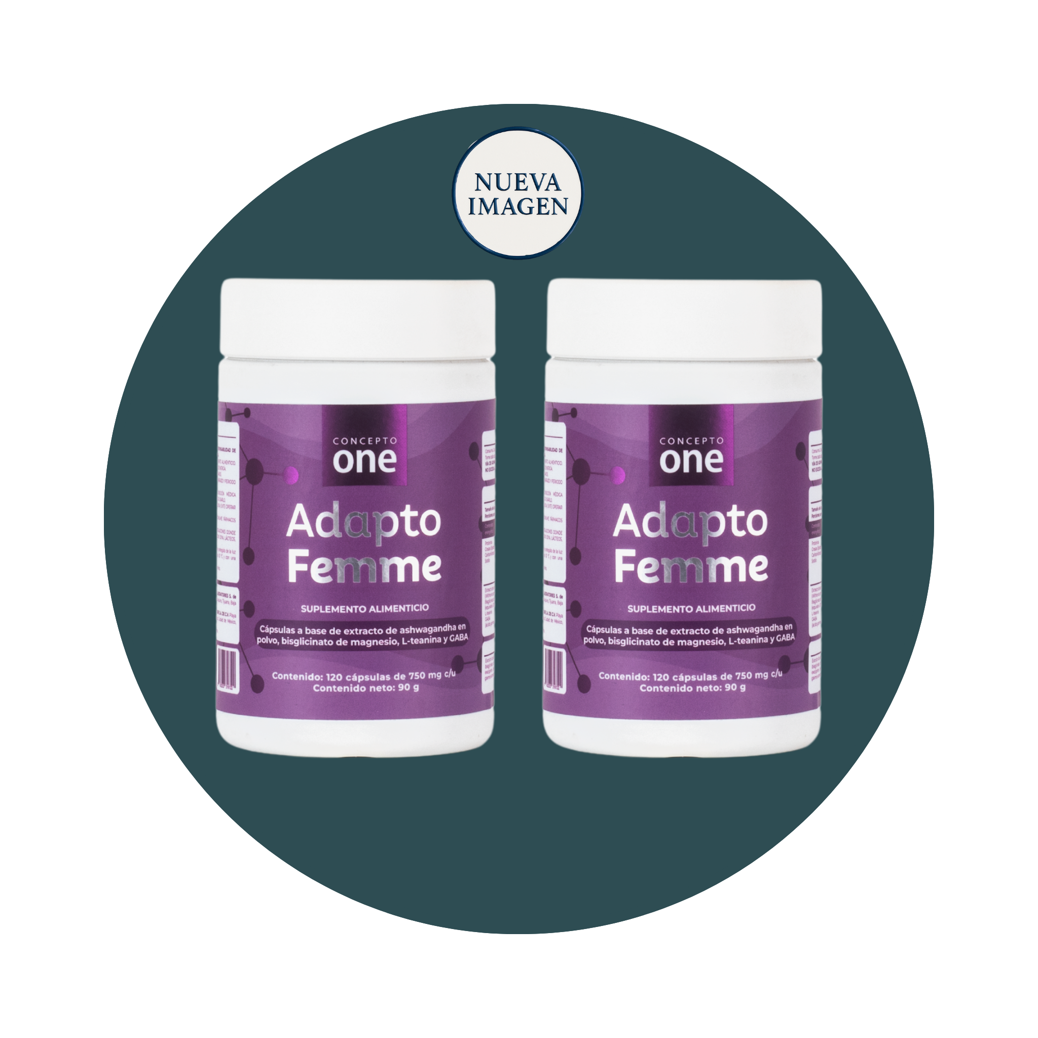 🌙 Adapto Femme Prolongado | Regulación hormonal y descanso profundo